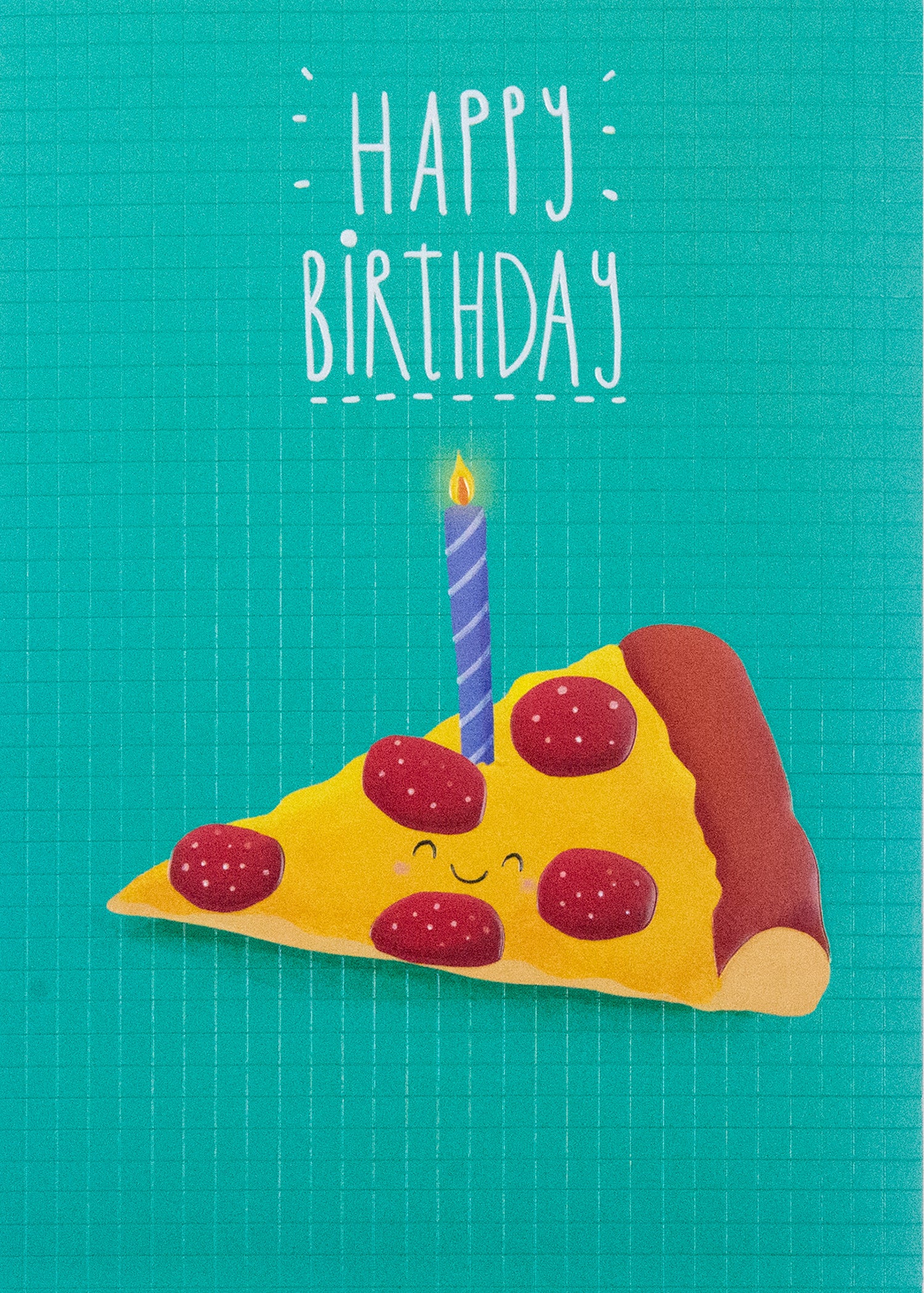 Happy Birthday Pizza Greeting Card – Accents Home & Gifts