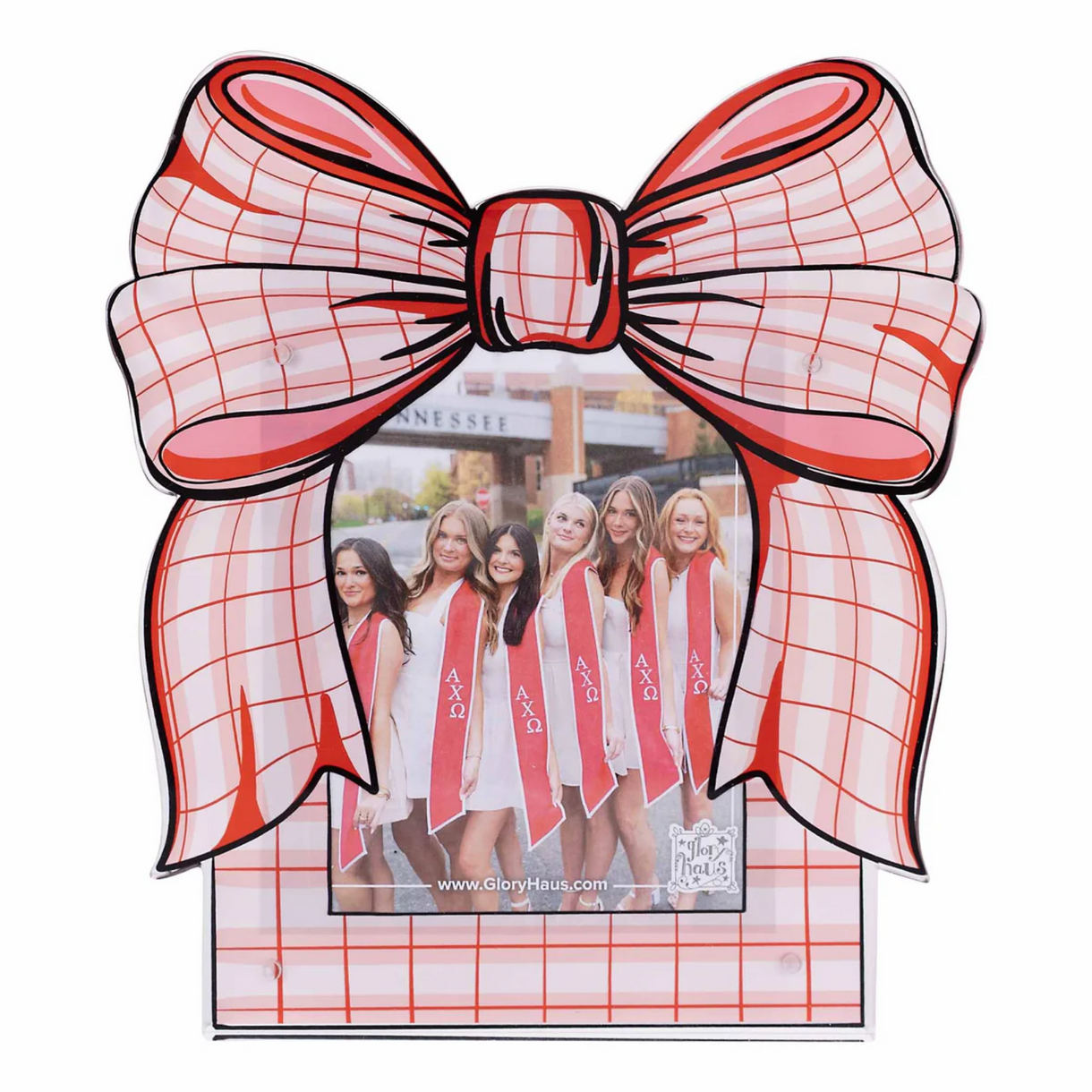 Red/Pink Bow 4x6 Acrylic Frame – Accents Home & Gifts