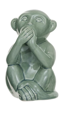 Stoneware No Evil Monkey – Accents Home & Gifts